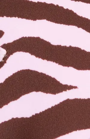 Attico Zebra Print Two-piece Swimsuit
