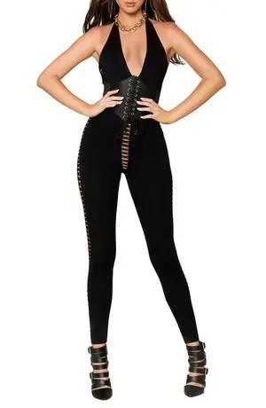 DREAMGIRL Strappy Cutout Catsuit