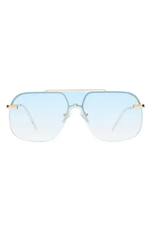 AIRE Venatici Aviator Sunglasses - Gold / Sky Blue Grad