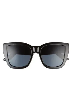 AIRE Haedus 53mm Gradient Square Sunglasses - Black / Smoke Mono