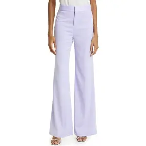 Alice + Olivia Deanna Slim Fit High Waist Bootcut Pants