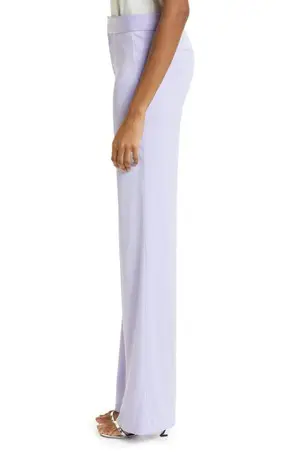 Alice + Olivia Deanna Slim Fit High Waist Bootcut Pants