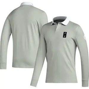 Adidas 2023 Player Minnesota United Fc Travel Long Sleeve Polo - Gray