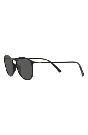Armani Exchange Square Frame Sunglasses - Matte Black