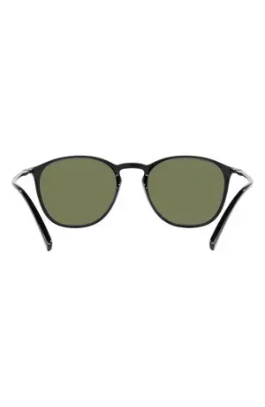 Armani Exchange Square Frame Sunglasses - Shiny Black