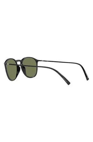 Armani Exchange Square Frame Sunglasses - Shiny Black