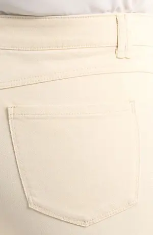 Wit & Wisdom Frayed High Waist Ankle Pants - Ecru
