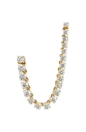 Lana Jewelry Double Post Diamond Tennis Chain Earring