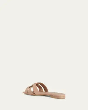 Saint Laurent Nu Pieds Flat Sandals - Nude