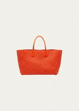 Bottega Veneta Large Cabat Bag 7642 Orange-gold