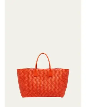 Bottega Veneta Large Cabat Bag - Orange