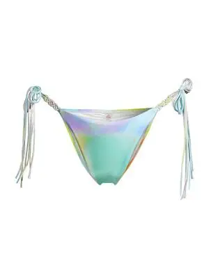 PQ SWIM Women's Mila Tie-Dye String Bikini Bottoms - Sunrise  - Sunrise