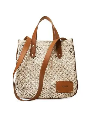 Shinola Women's Bengal Woven Jute Tote Bag - Natural Tan - Natural Tan