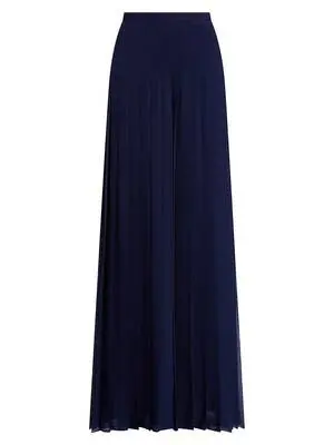 Ralph Lauren Women's Zelah Chiffon Wide-Leg Pants - Lux Navy  - Lux Navy