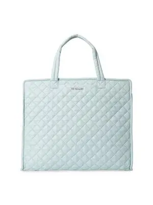 Mz Wallace MZ Wallace Large Box Tote Bag - Silver Blue
