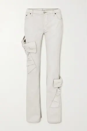 Acne Studios Bow-detailed Flared Jeans