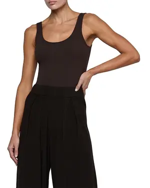 L'Agence Nica Tank Top Bodysuit Dark Java