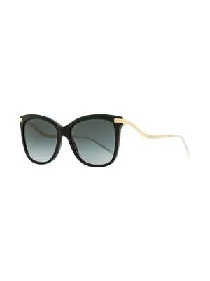 JIMMY CHOO Rectangular Sunglasses - Gold