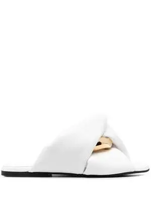 JW Anderson Chain-link Detail Sandals - White
