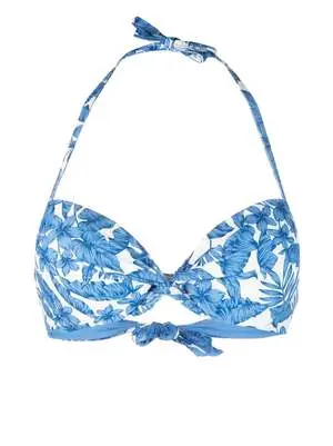 TWINSET Twist-detail Bikini Top - Blue