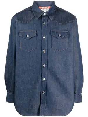 Acne Studios Long-sleeve Denim Shirt - Blue