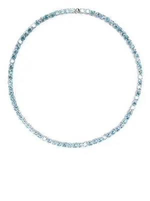 SWAROVSKI Matrix Tennis Crystal Necklace - Blue