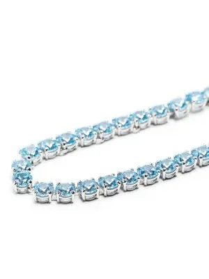 SWAROVSKI Matrix Tennis Crystal Necklace - Blue