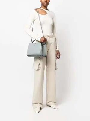 VALEXTRA Medium Brera Leather Tote Bag