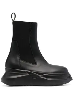 Rick Owens Beetle Leather Ankle Boots