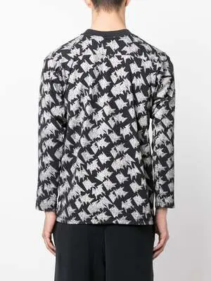 ERL Logo-print Long-sleeved T-shirt - Black