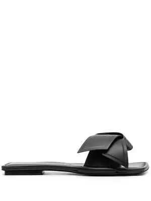Acne Studios Leather Bow Slides