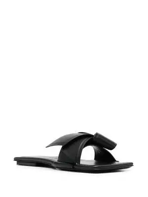 Acne Studios Leather Bow Slides
