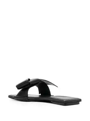 Acne Studios Leather Bow Slides
