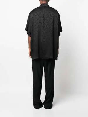Saint Laurent Patterned-jacquard Short-sleeve Shirt