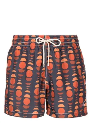 ARRELS BARCELONA Graphic-print Swim Shorts - Grey