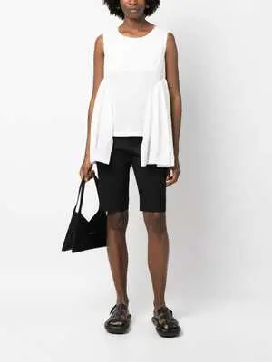 Comme Des Garçons Drape-detail Tank Top