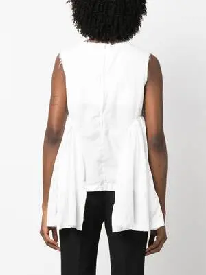 Comme Des Garçons Drape-detail Tank Top