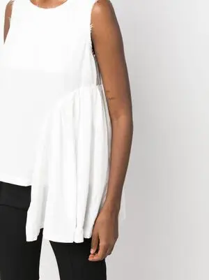 Comme Des Garçons Drape-detail Tank Top