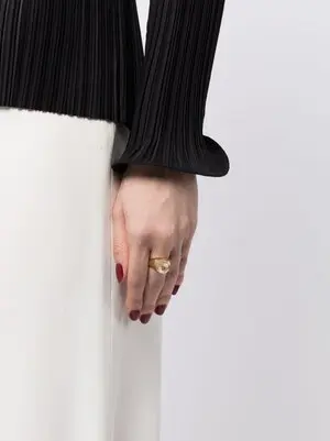 OCTAVIA ELIZABETH 18kt Yellow Aura Topaz Ring