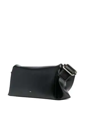 OSOI Folder Brot Leather Shoulder Bag - Black