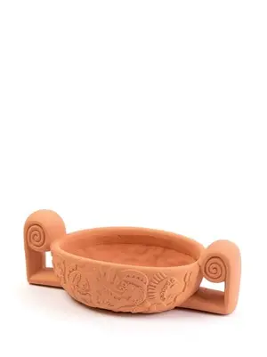 SELETTI Magna Graecia Terracotta Vase - Orange