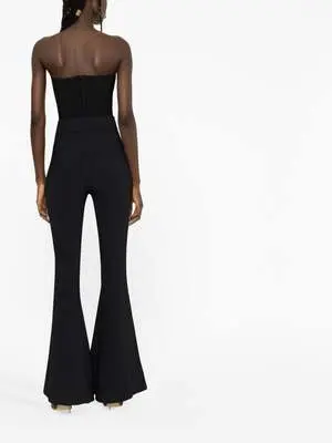 Elisabetta Franchi Belted Flared Trousers