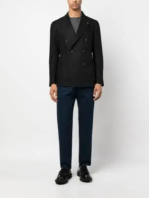 Tagliatore Double-breasted Linen Blazer