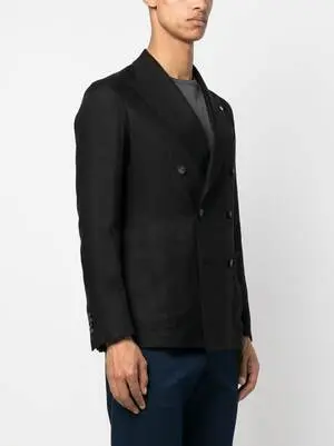 Tagliatore Double-breasted Linen Blazer