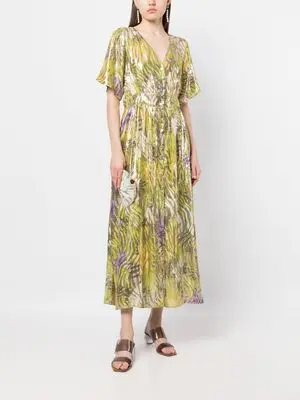 HAYLEY MENZIES Metallic Print Dress