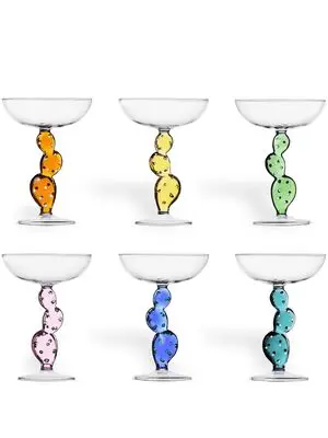 ICHENDORF MILANO Dessert Plants Cactus Champagne Bowls - Multicolour