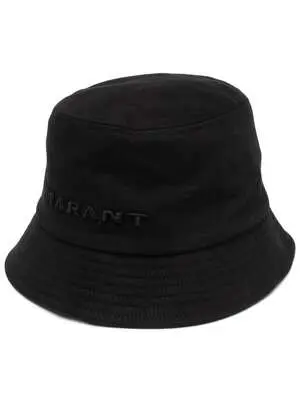MARANT Haley Embroidered-logo Bucket Hat - Black