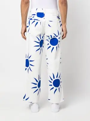 LIBERAL YOUTH MINISTRY Graphic-print Straight-leg Jeans