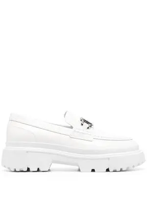 Hogan Logo-buckle 55mm Platform Loafers