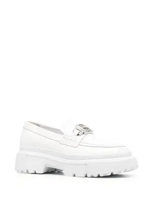 Hogan Logo-buckle 55mm Platform Loafers
